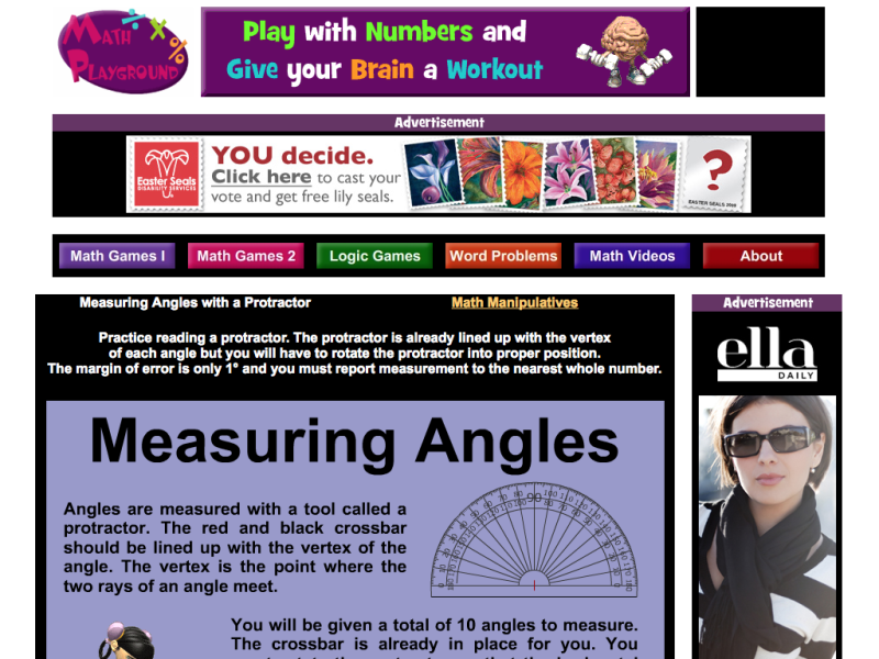 Measuring Angles with a Protractor - MathsLinks