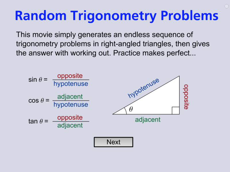 Random Trigonometry - MathsLinks