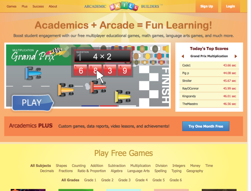 Arcademic Skill Builders - MathsLinks