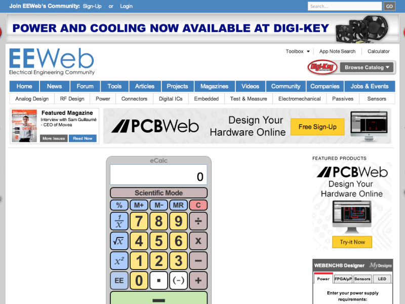 eCalc - Online Calculator - MathsLinks