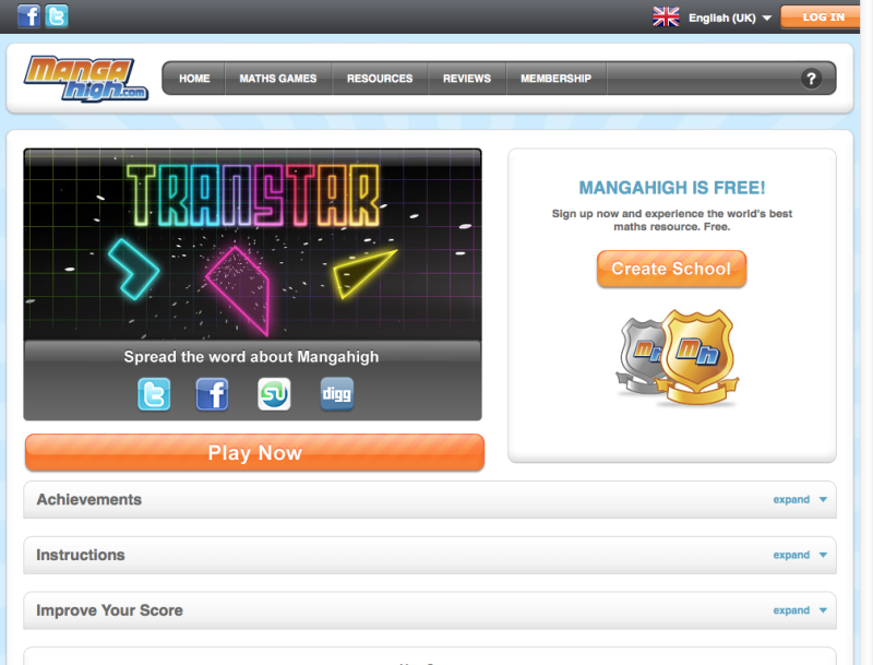 Transtar - Mangahigh - MathsLinks