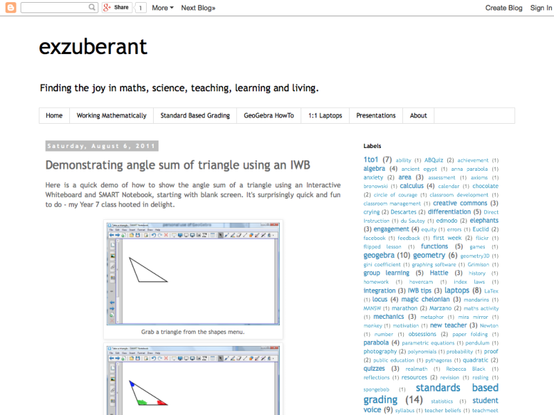 Angle Sum of Triangle using your IWB - MathsLinks