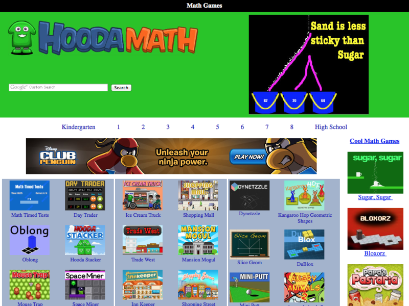 Hooda Math - MathsLinks