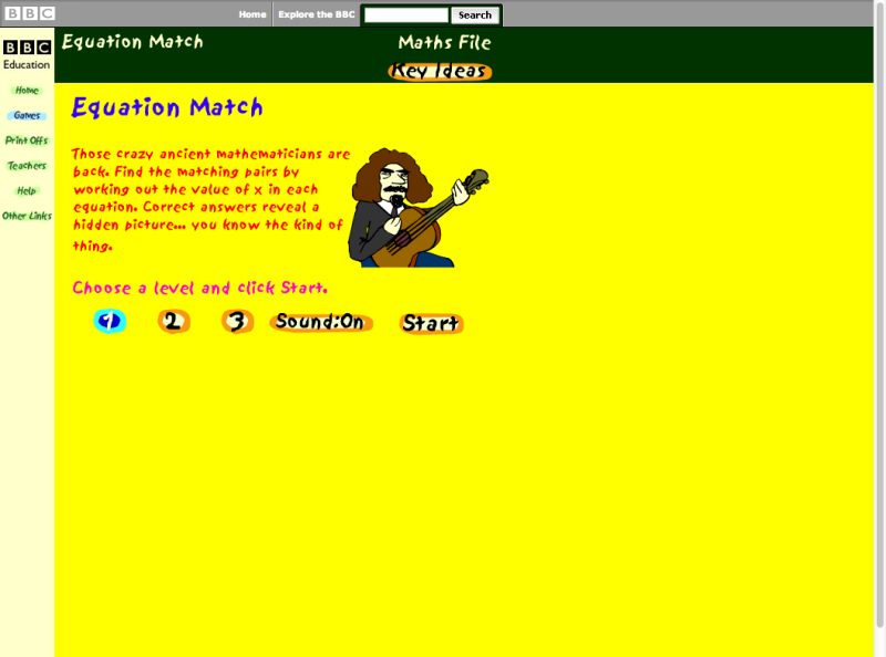 Equation Match - MathsLinks