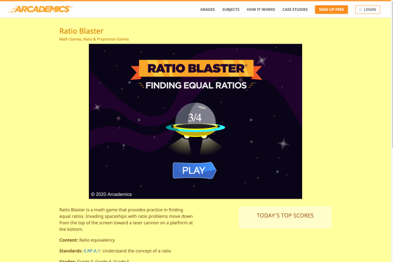 Ratio Blaster - MathsLinks