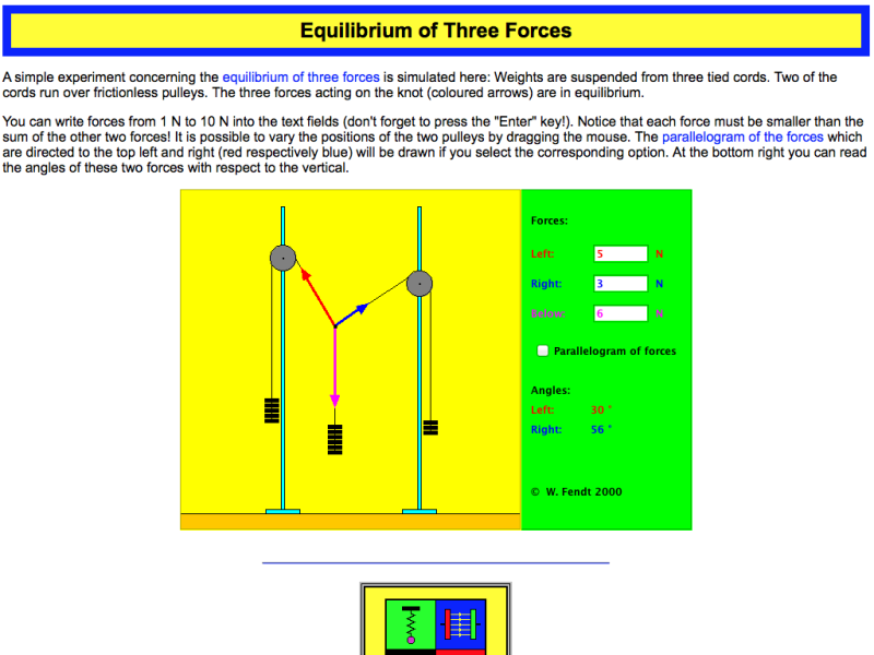 Equilibrium of Three Forces - MathsLinks