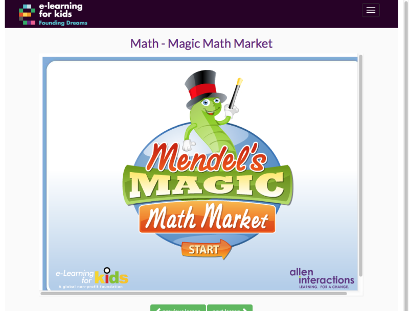Mendel’s Magic Math Market - MathsLinks