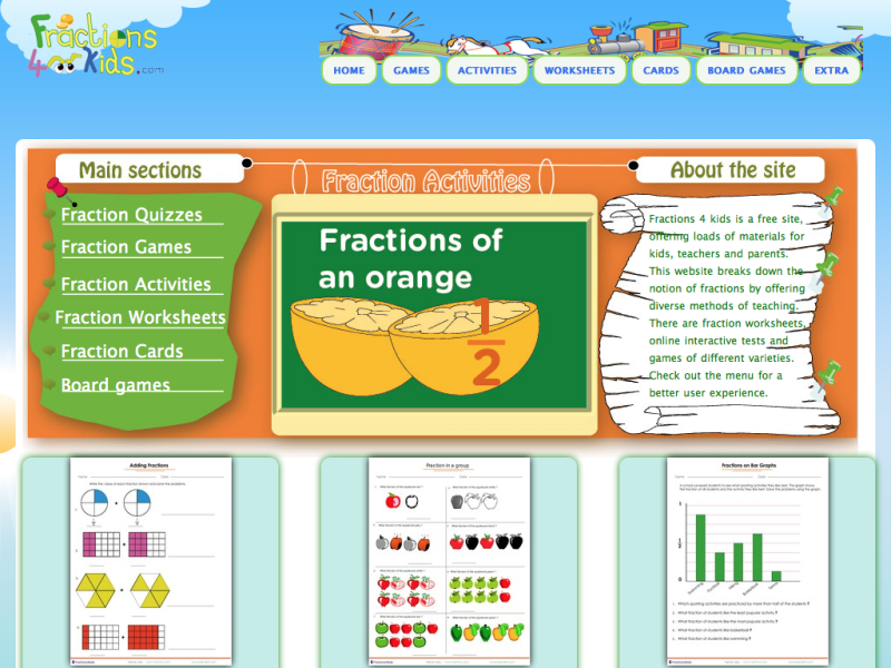 Fractions 4 Kids - MathsLinks