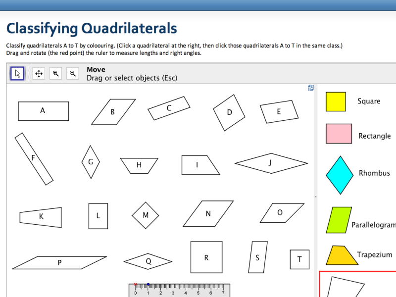 Classifying Quadrilaterals by colouring - MathsLinks