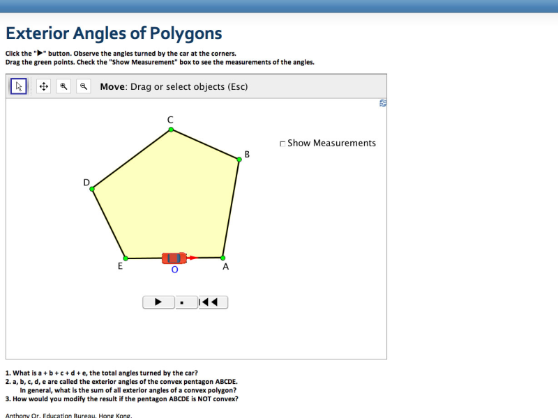 Exterior Angles of Polygons - MathsLinks
