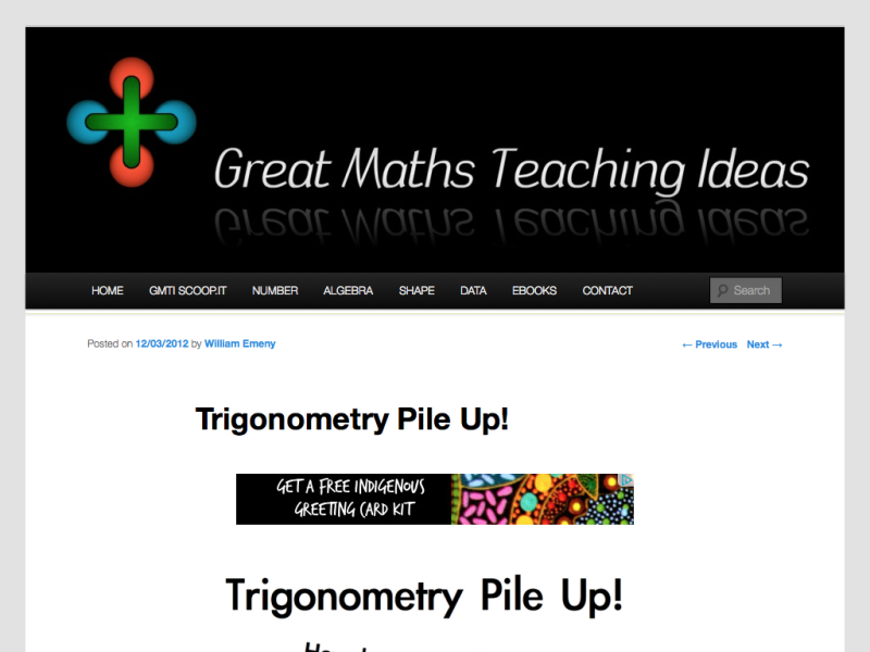 Trigonometry pile up - MathsLinks