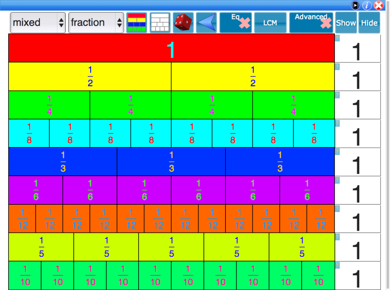 Fractions Wall - MathsLinks