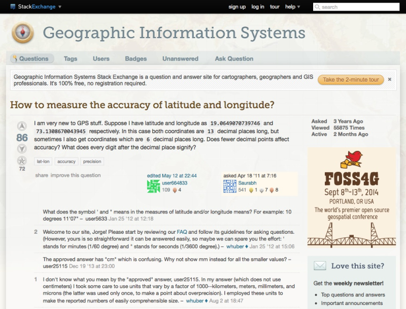 How to measure the accuracy of latitude and longitude? - MathsLinks