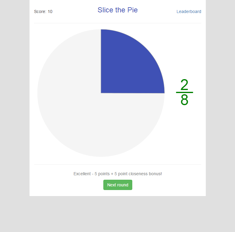Slice the Pie - MathsLinks