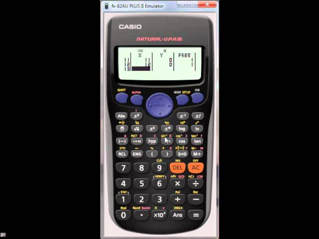 Correlation coefficient with a Casio - MathsLinks