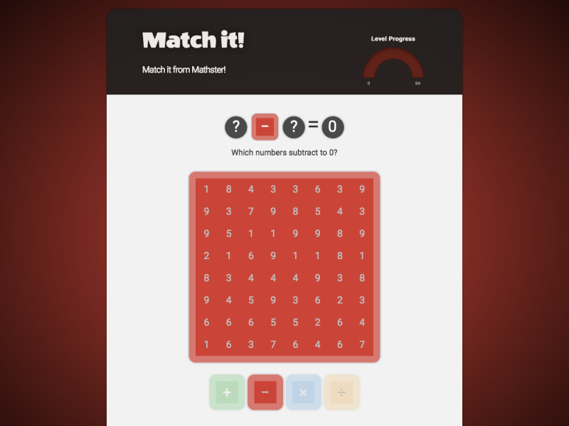 Match it! - MathsLinks