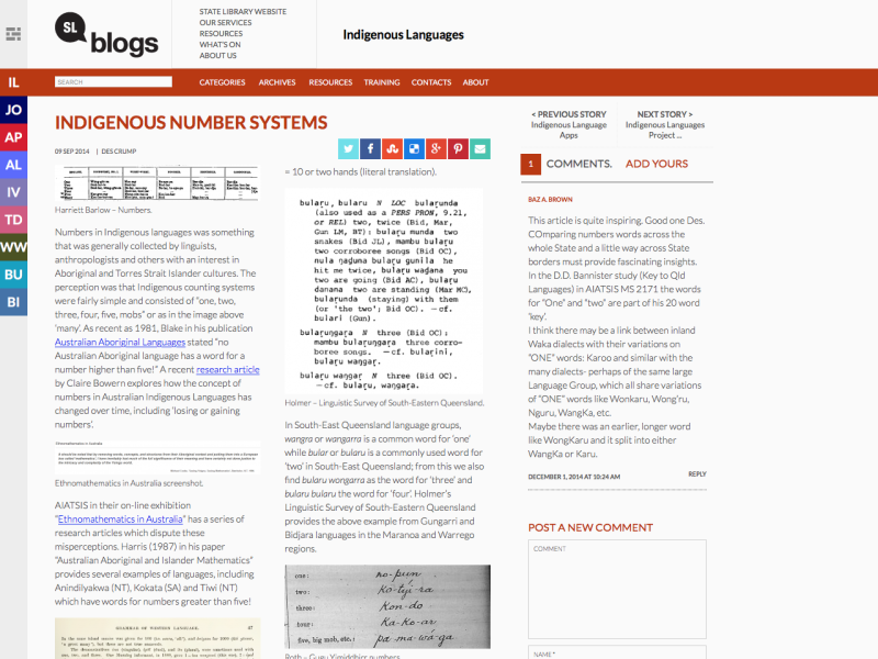 Indigenous Number Systems - MathsLinks