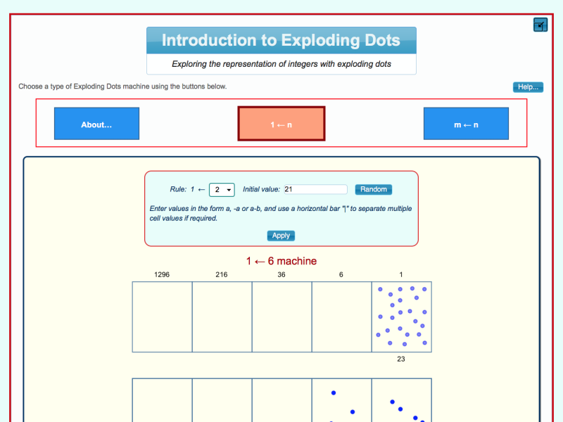 Exploding Dots - MathsLinks