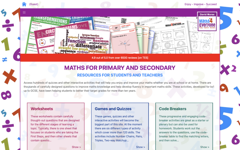 Maths4Everyone - MathsLinks