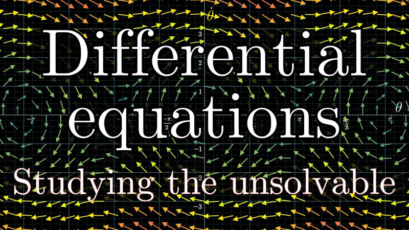 Overview of differential equations - MathsLinks