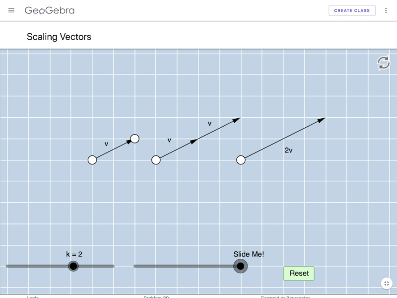 Scaling Vectors - MathsLinks