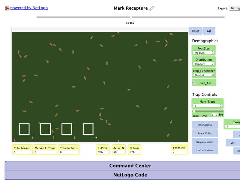 Capture Recapture simulation - MathsLinks