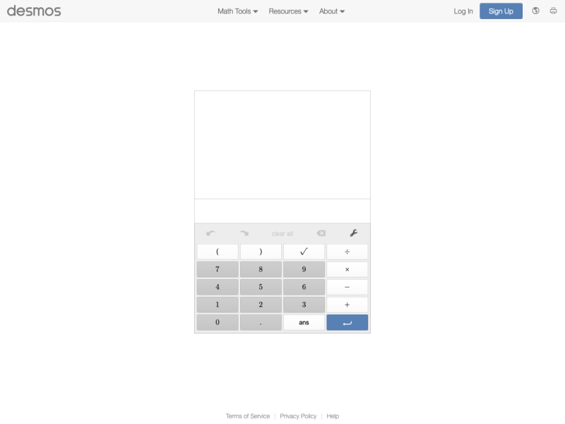 Desmos Four Function Calculator - MathsLinks