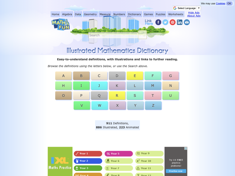 Illustrated Mathematics Dictionary - MathsLinks