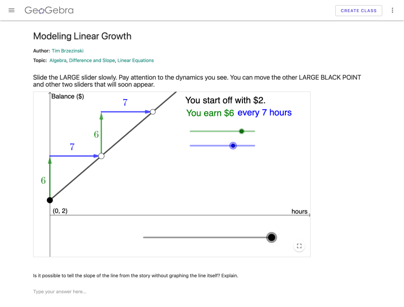 Modeling Linear Growth - MathsLinks
