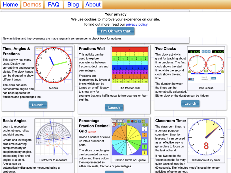 Visnos Mathematical Demonstrations - MathsLinks