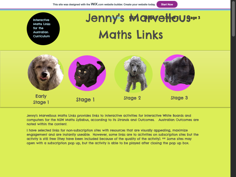 Jenny’s Marvellous Maths Links - MathsLinks