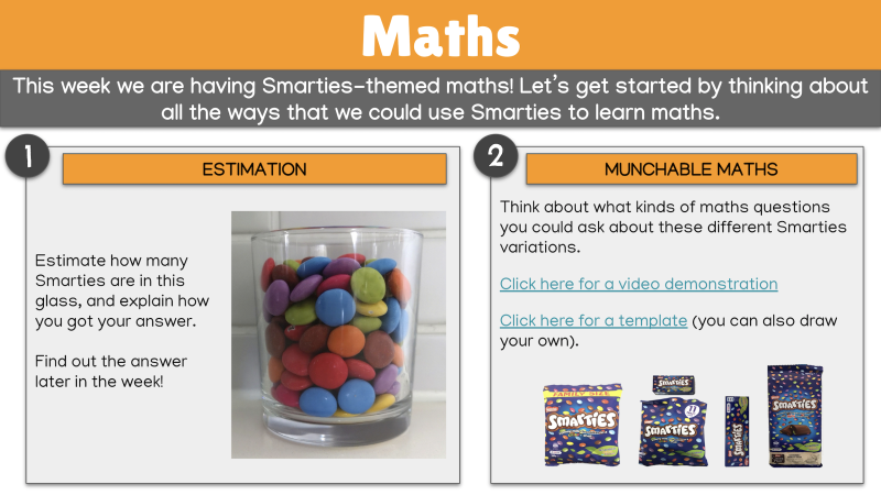 Smarties Maths - MathsLinks