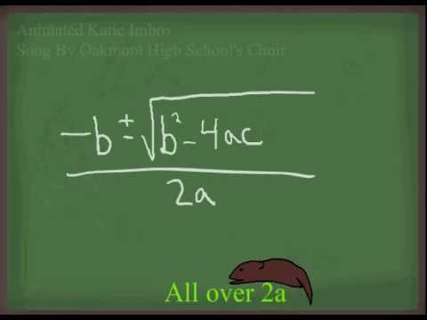 Quadratic Formula Song - pop goes the weasel - MathsLinks