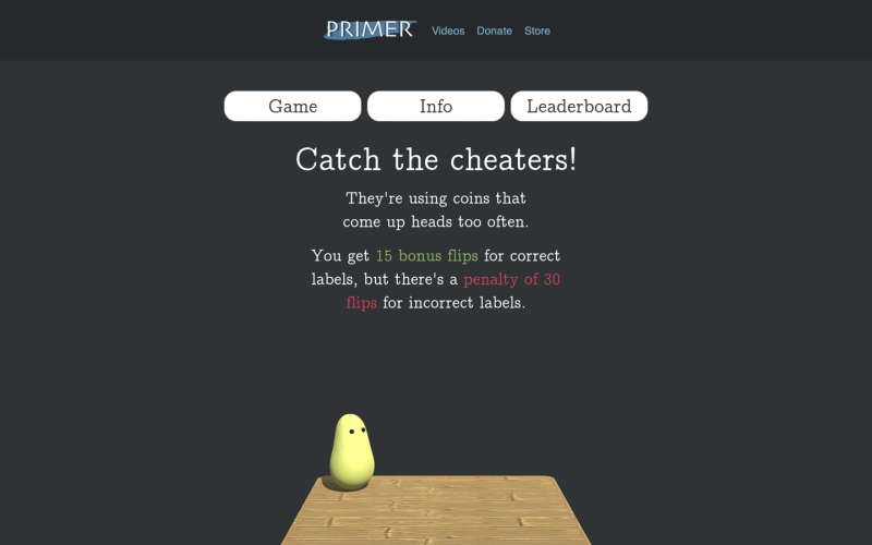 Catch the Cheaters - Biased Coin Flip - MathsLinks