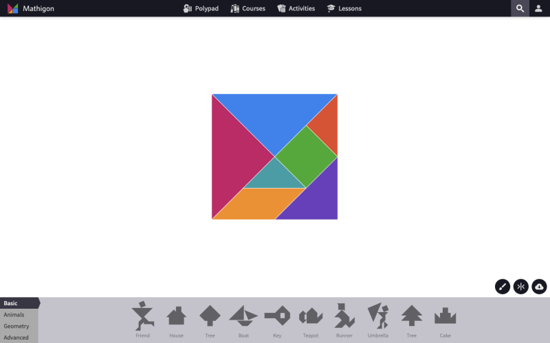Tangram Builder – Mathigon - MathsLinks