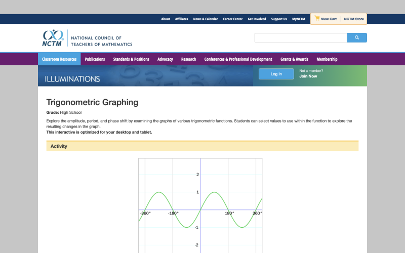 Trigonometric Graphing - MathsLinks