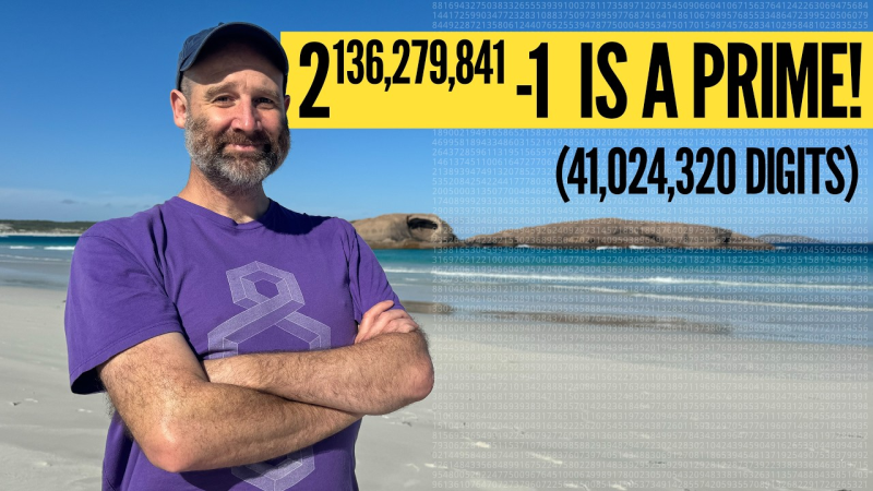 New largest prime number found! See all 41,024,320 digits. - MathsLinks