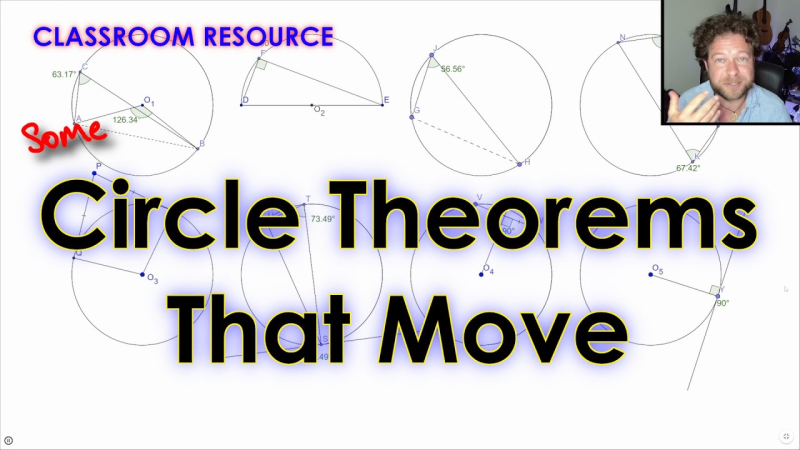 Moving Circle Theorems - Classroom use demo - MathsLinks